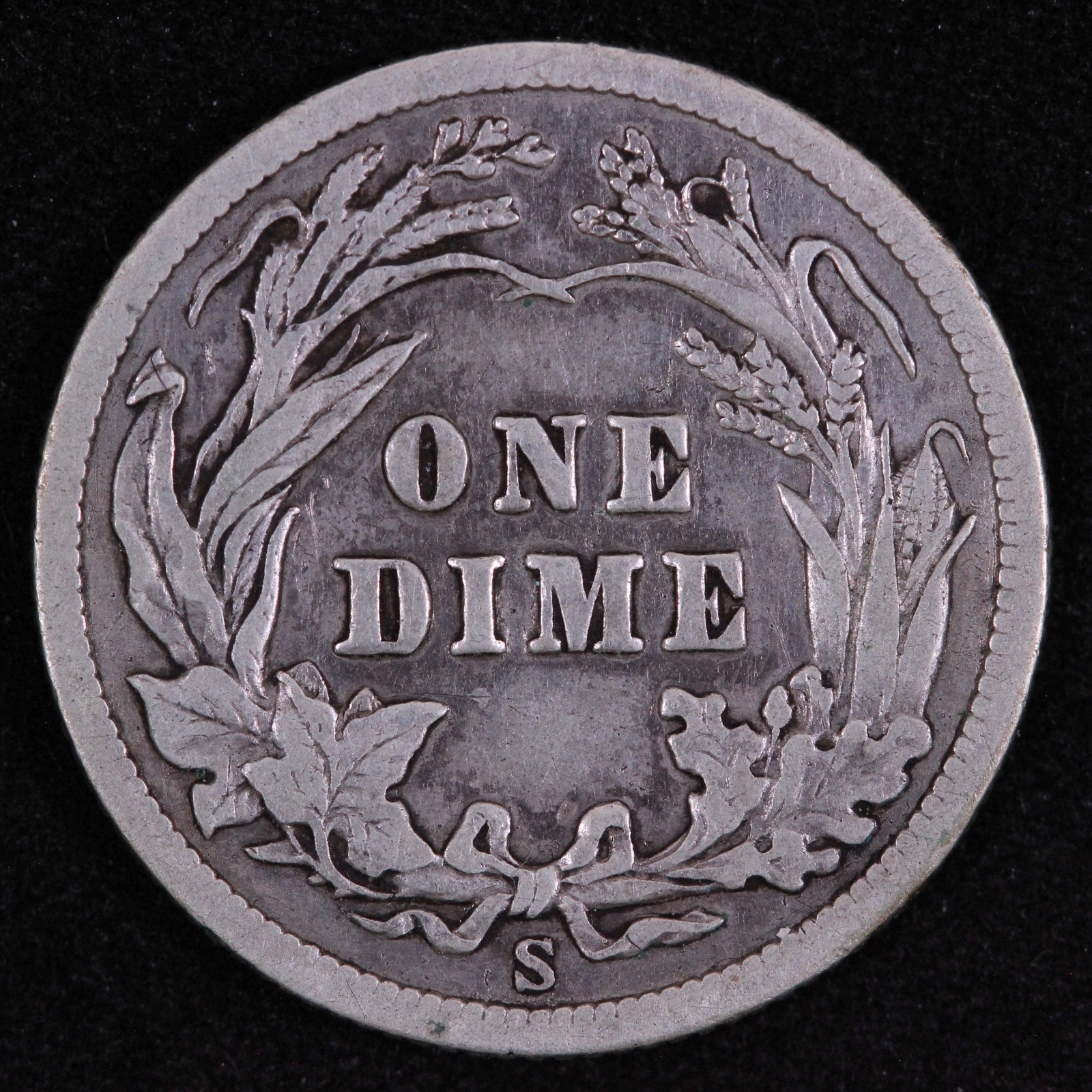United States USA 1905S Barber Dime 10 Cents World Silver Coin ...