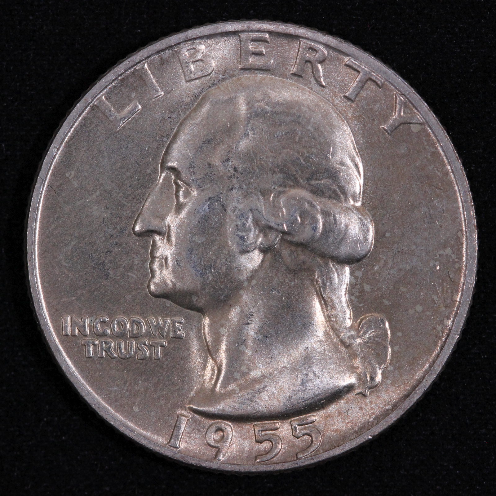 United States USA 1955 Washington Silver Quarter 25 Cents World Coin ...