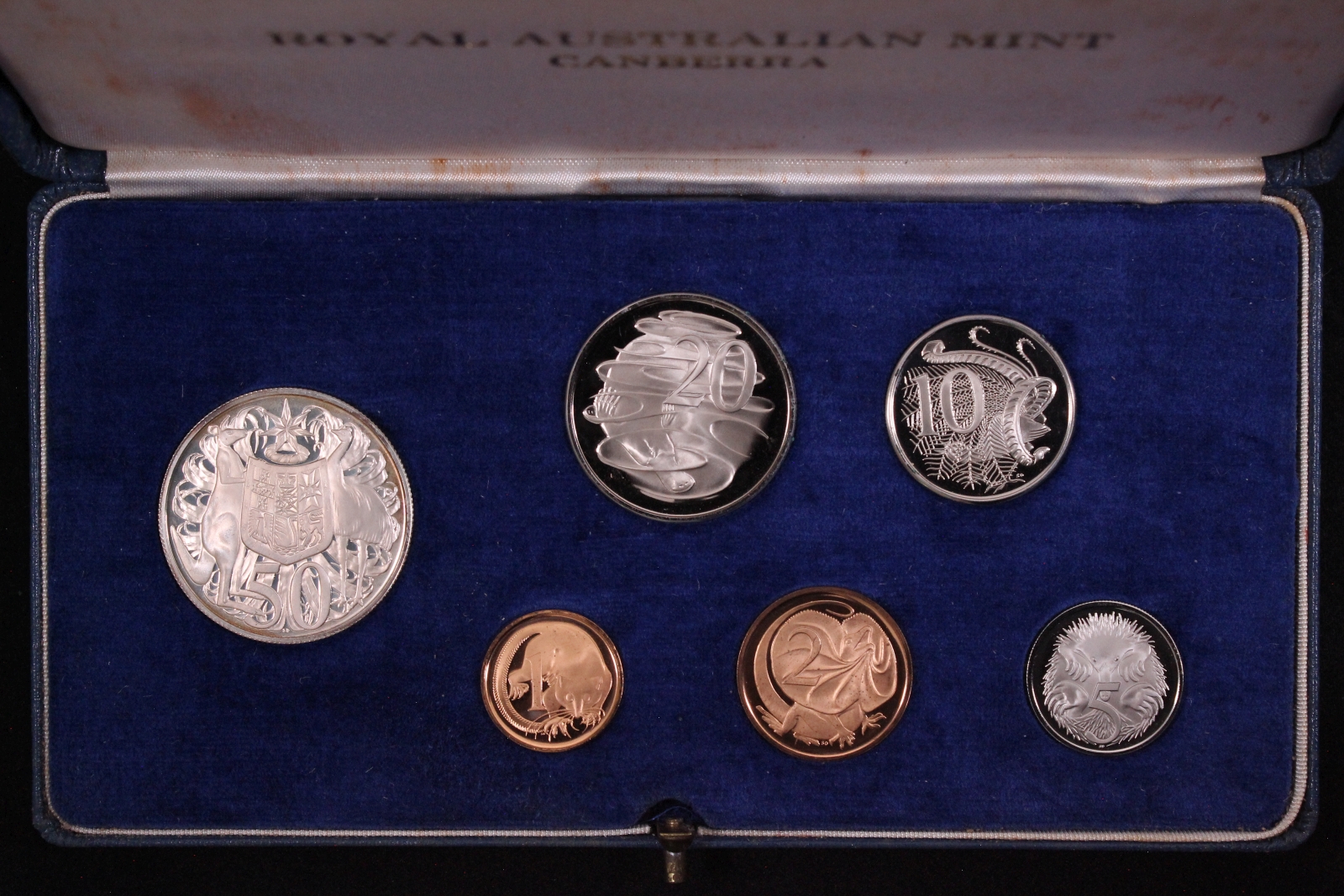 Australia 1966 Proof Coin Set - Light Blue Case - Imperial Numismatics