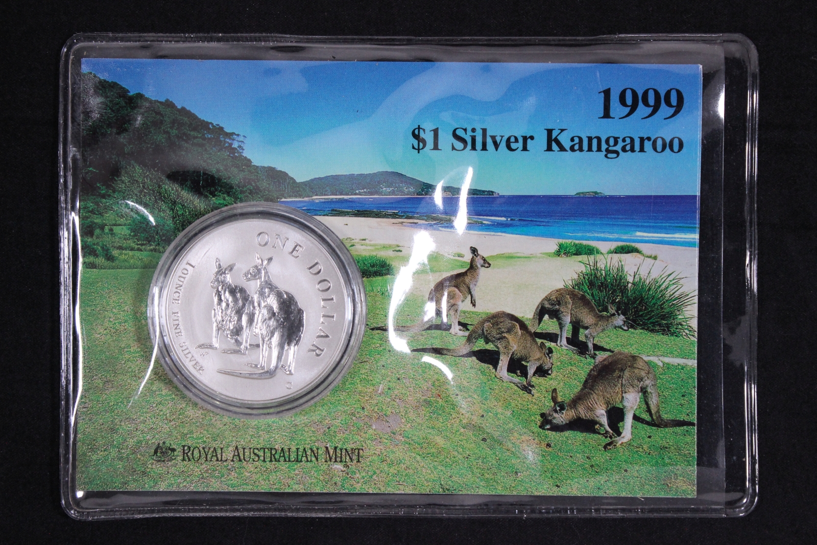 Australia 1999 $1 Silver Kangaroo 1oz Frosted Uncirculated Coin ...