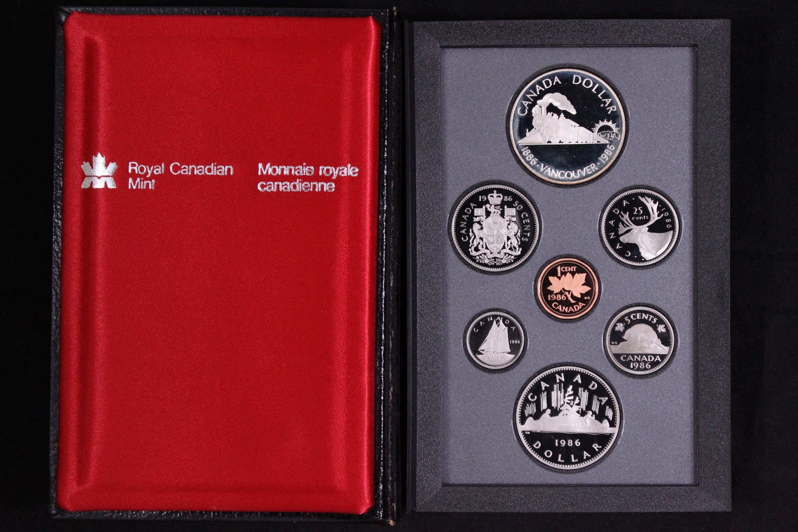 Canada 1986 7-Coin Proof Set - Double Dollar - Imperial Numismatics
