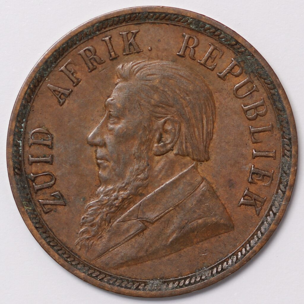 South Africa Republic ZAR 1898 Penny 1D Zuid Afrikaansche Republiek ...