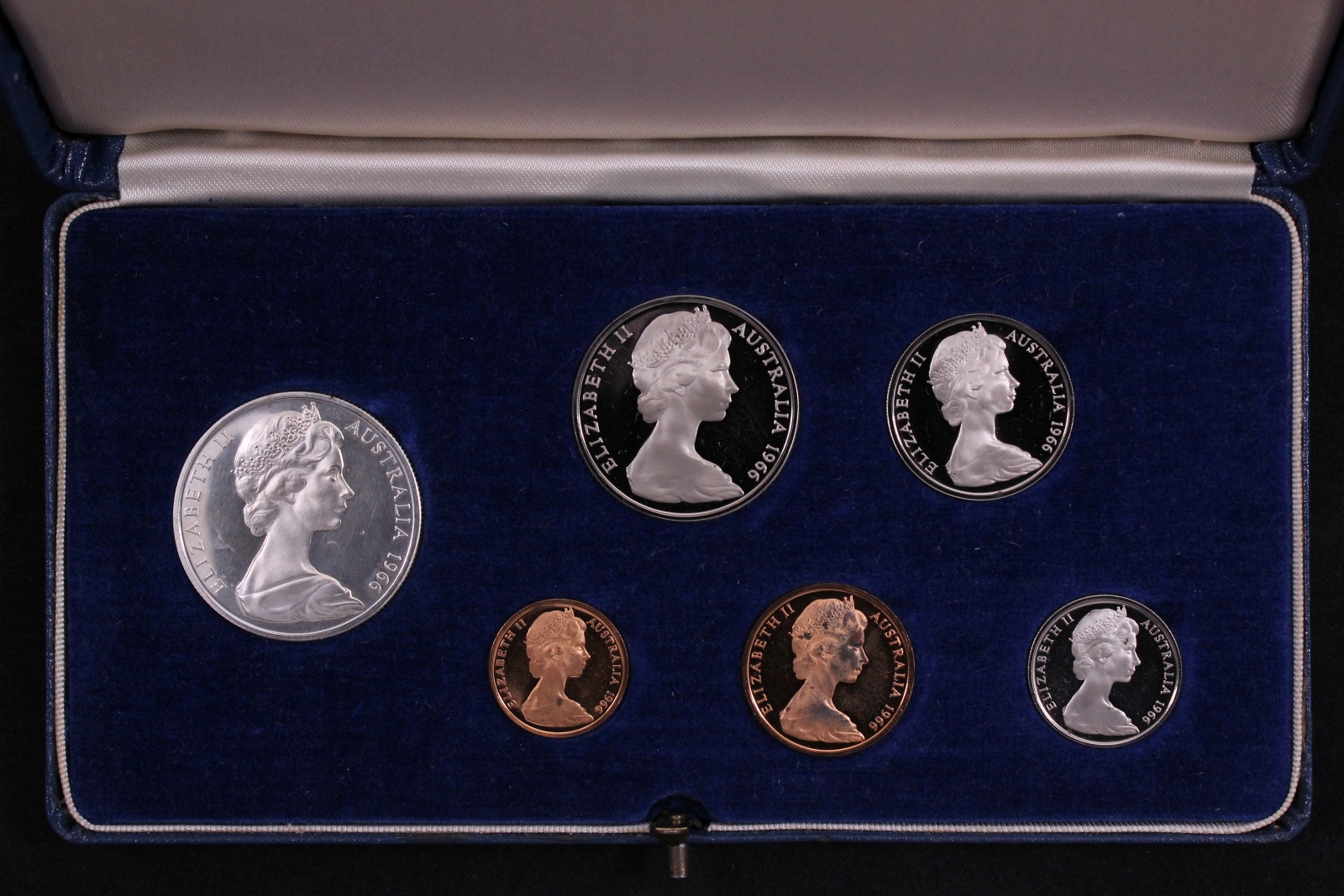 Australia 1966 Proof Coin Set – Light Blue Case - Imperial Numismatics