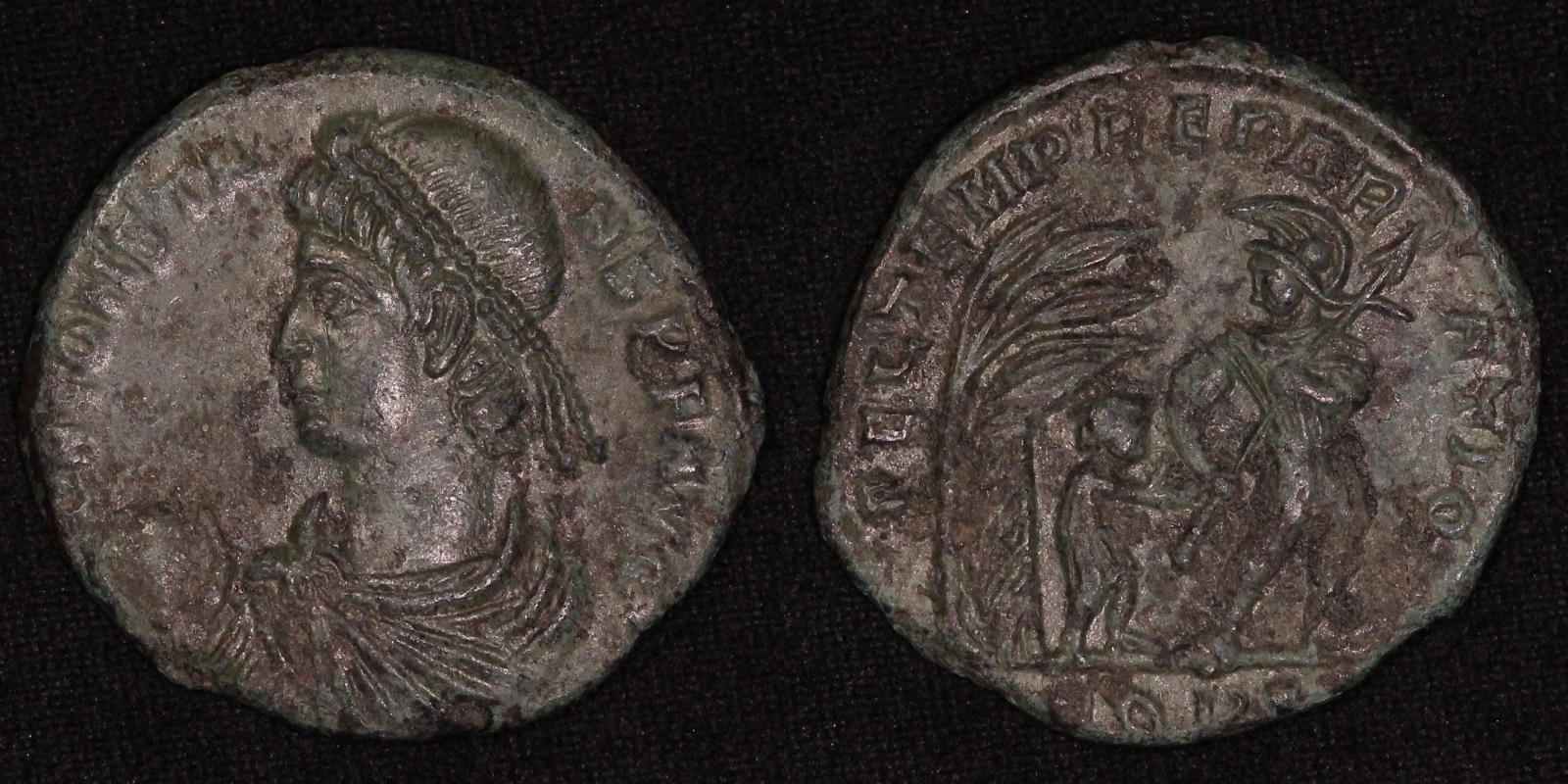 Ancient Roman Imperial Coin Constans AD 348-350 AE 20mm Aquileia Mint ...
