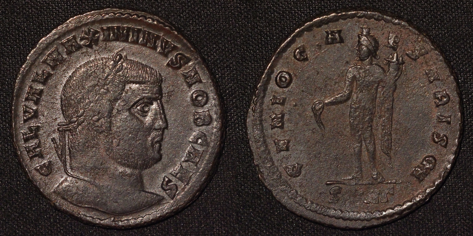 Ancient Roman Imperial Coin Maximinus II, Caesar AD 308-310 AE Follis ...