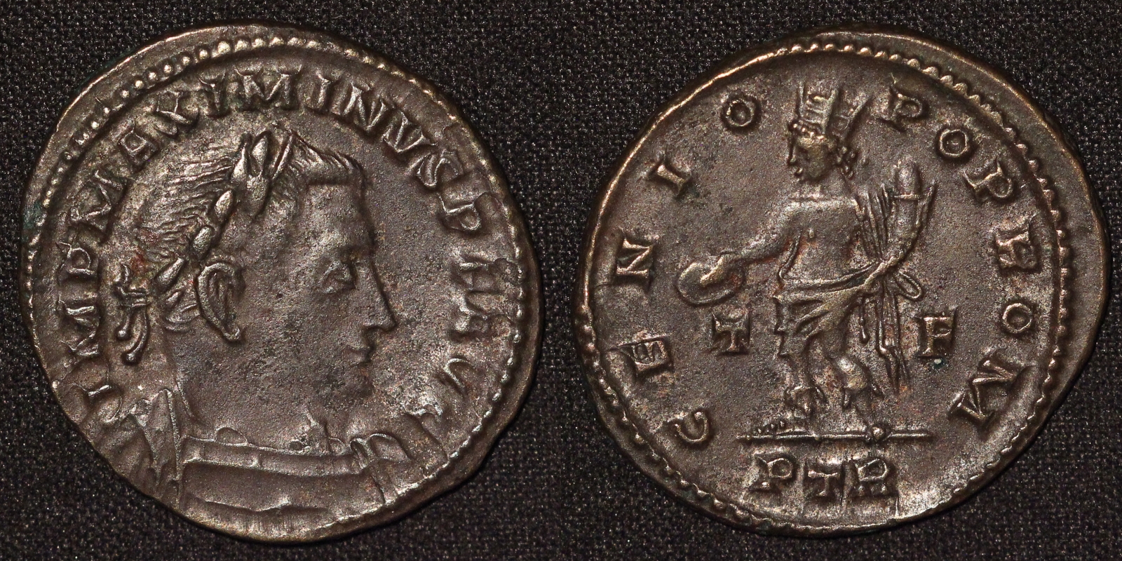 Ancient Roman Imperial Coin Maximinus II. AD 310-313, AE Follis ...