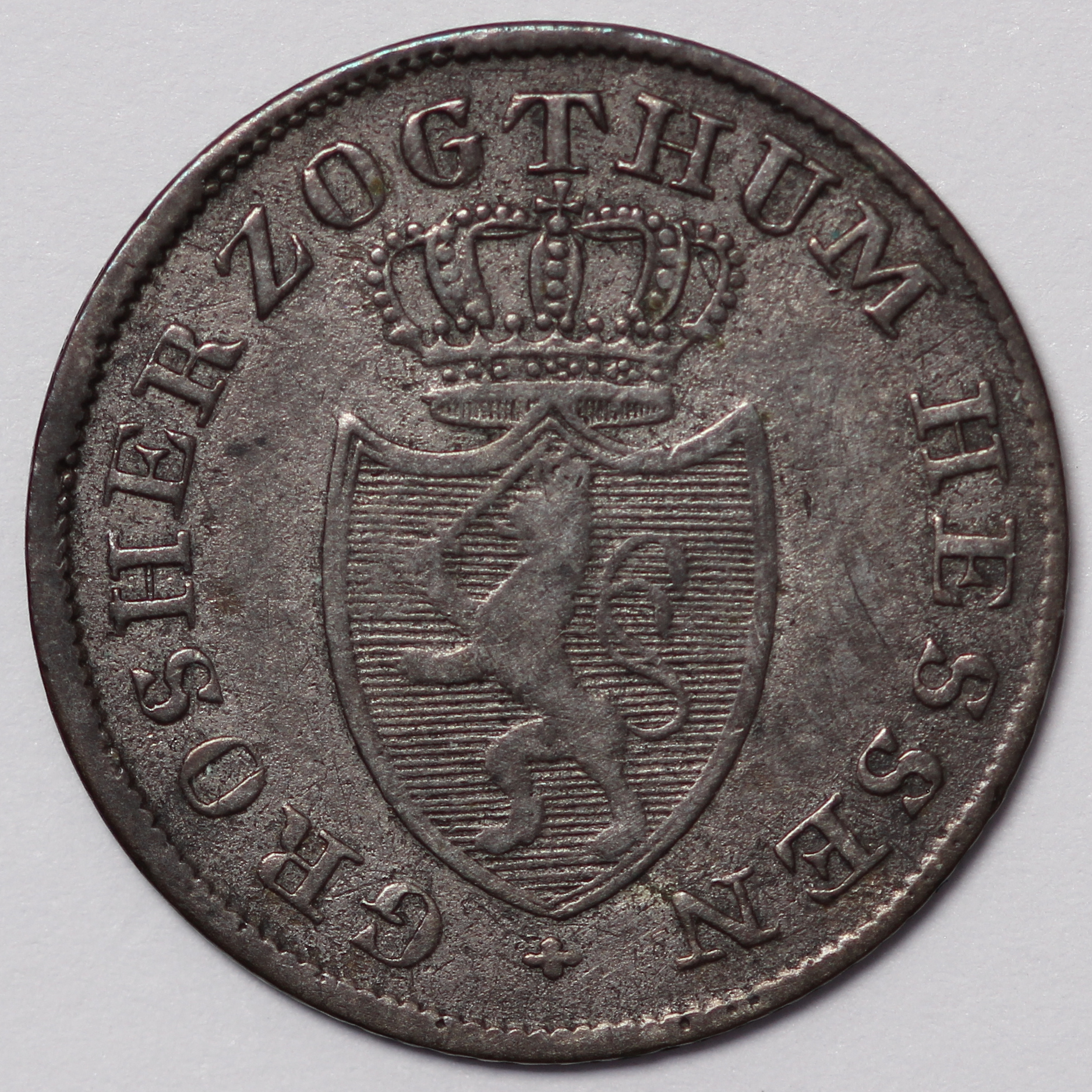 German States Hesse-Darmstadt 1828 6 Kreuzer KM# 290 World Silver Coin ...