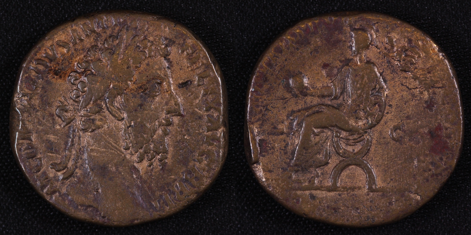 Ancient Roman Imperial Coin Commodus AD 186 AE Sestertius Rome Mint ...