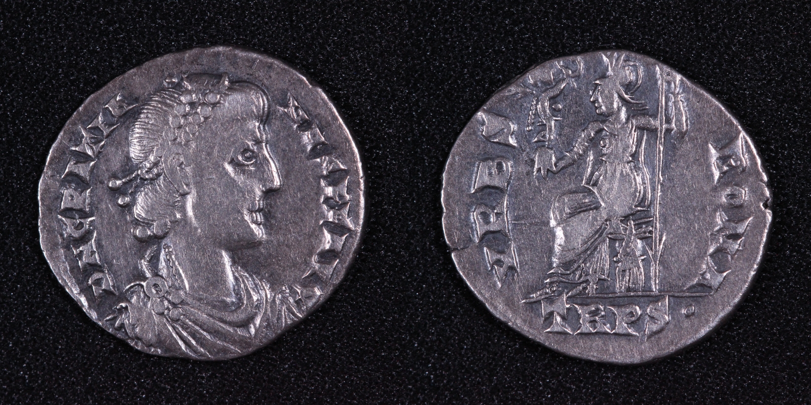 Ancient Roman Imperial Silver Coin Gratian AD 367-375 Siliqua Treveri ...