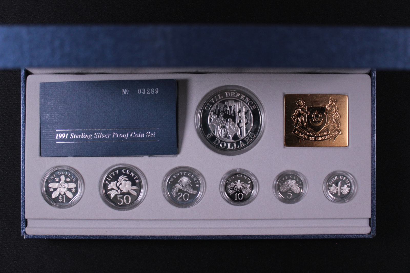 Singapore 1991 Sterling Silver 7-Coin Proof Set - Imperial Numismatics