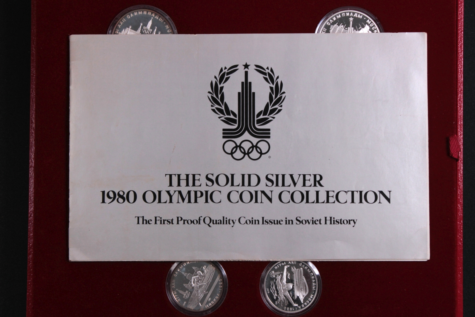 Russia 1980 Silver Proof Coin Set Moscow Olympics (28 Coins - 5 & 10 ...