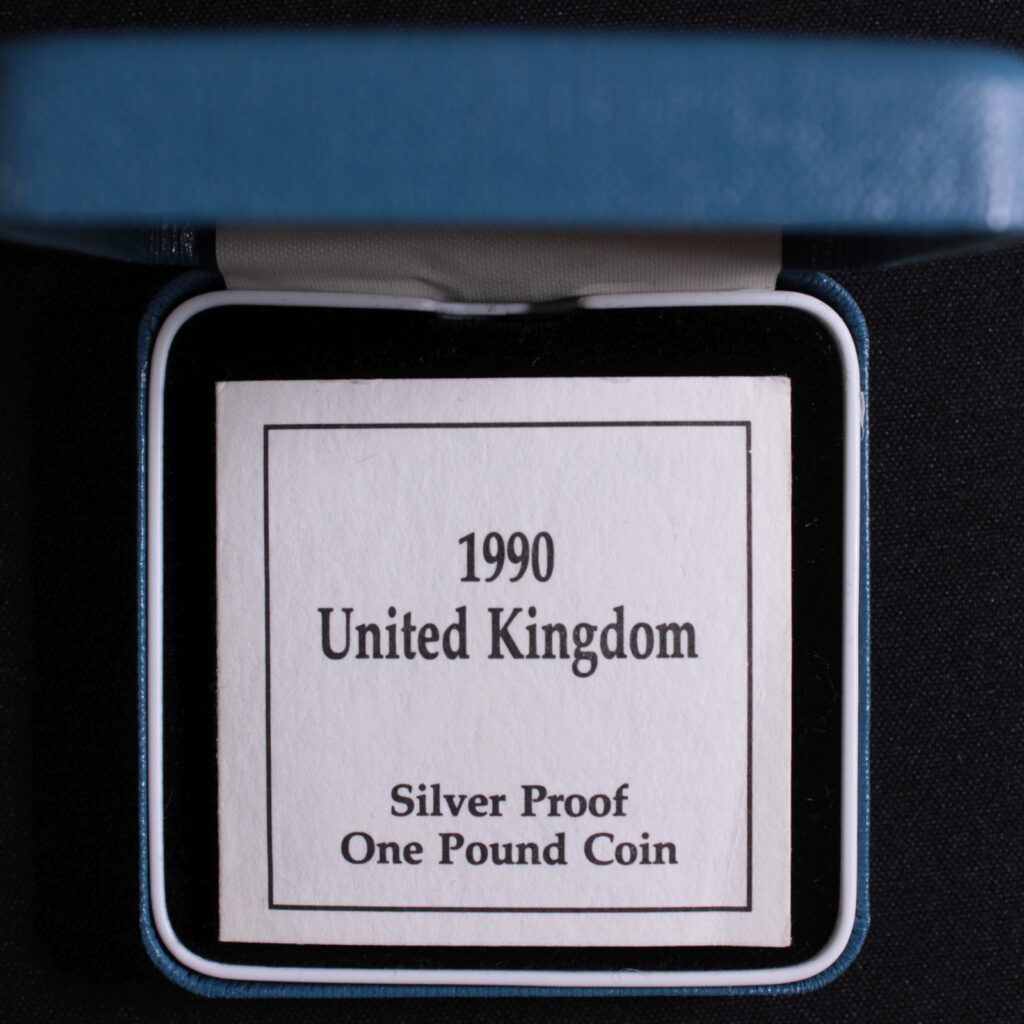 United Kingdom 1990 Welsh Leek £1 One Pound Silver Proof Coin - Imperial Numismatics