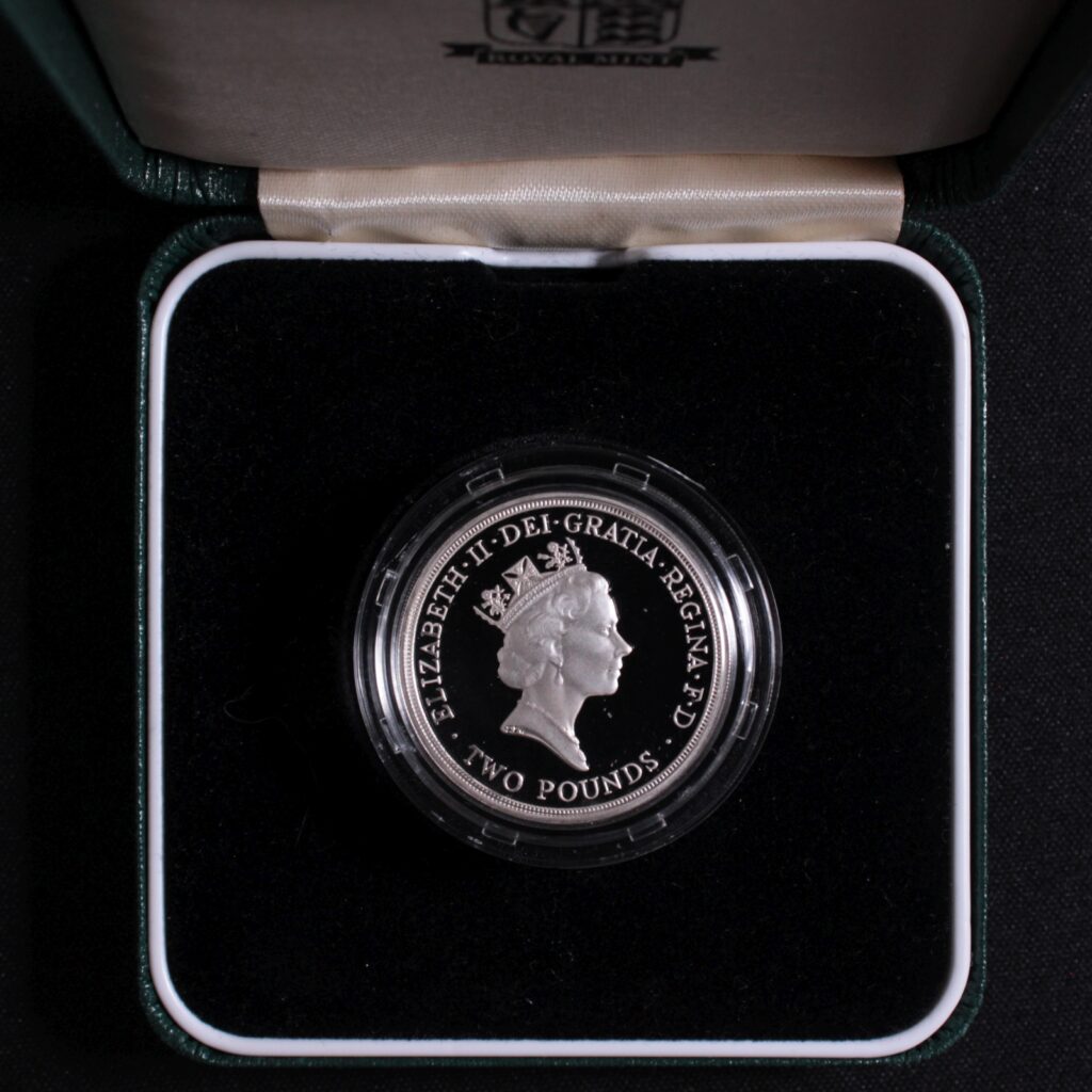 United Kingdom 1995 End of WWII £2 Two Pound Silver Proof Coin ...