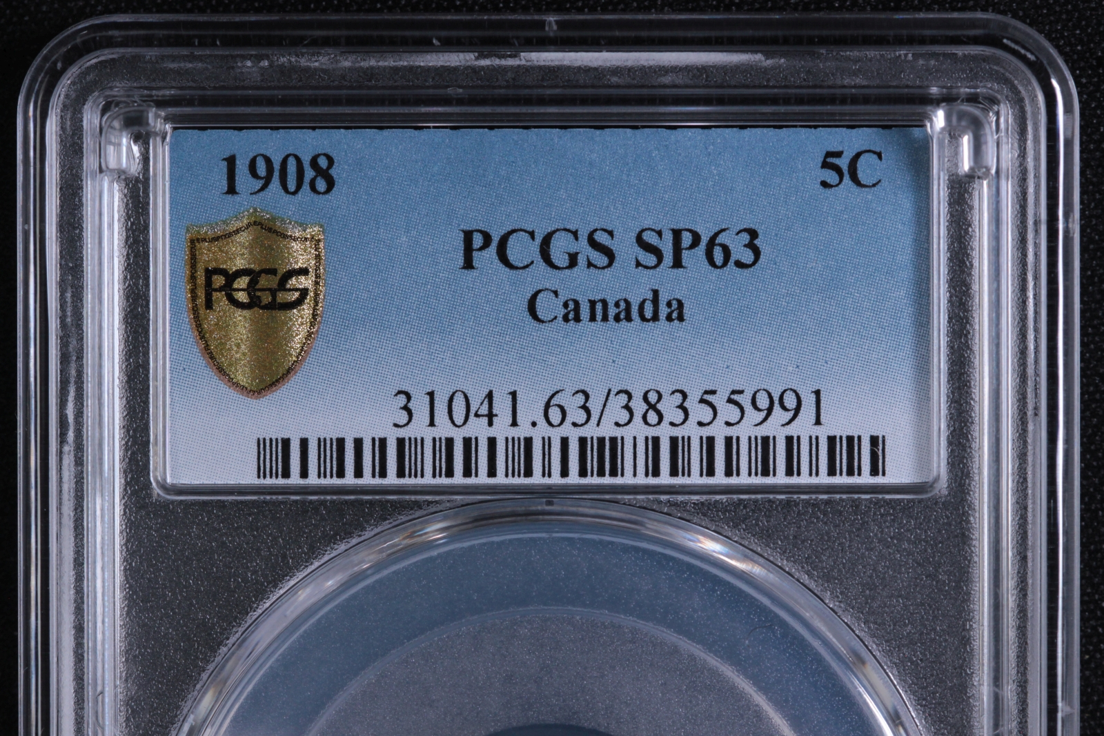 PCGS Graded SP63 Canada 1908 5 Cents Edward VII Specimen Silver Coin ...