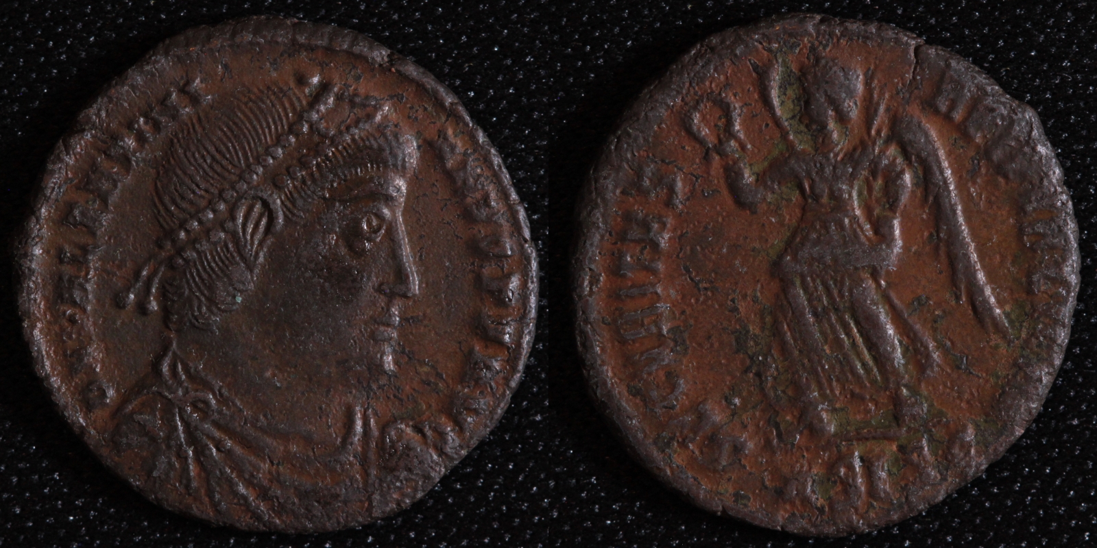 Ancient Roman Imperial Coin Valentinian I AD 364-67 AE 18mm Siscia Mint ...