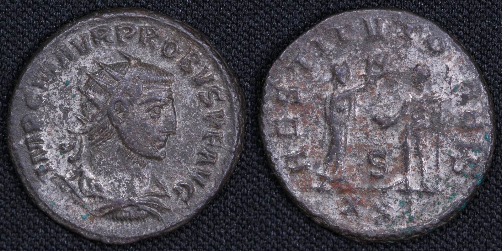 Ancient Roman Imperial Coin Probus AD 276-282 Silvered BI Antoninianus ...