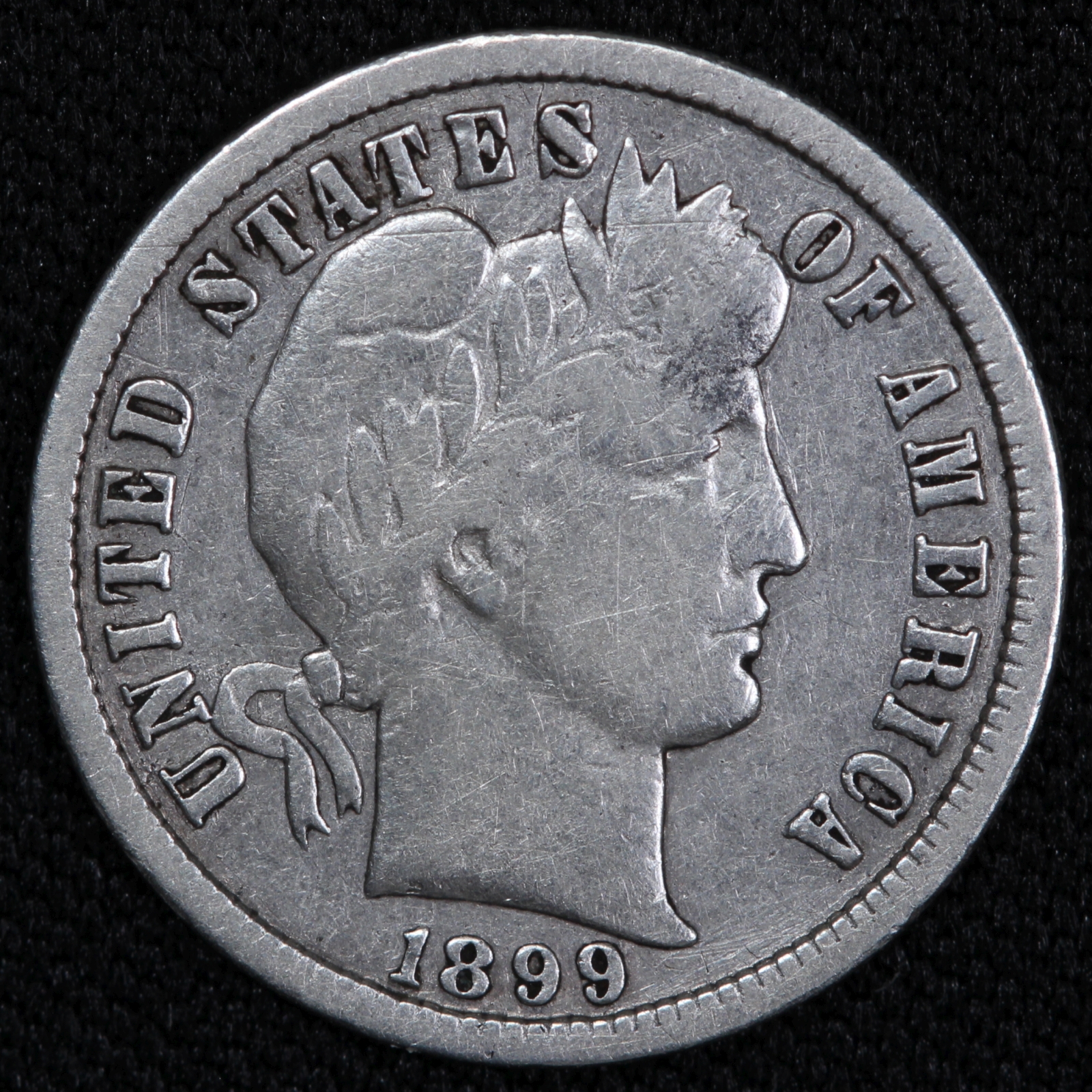 United States USA 1899-S Barber Dime 10C Silver Coin - Imperial Numismatics