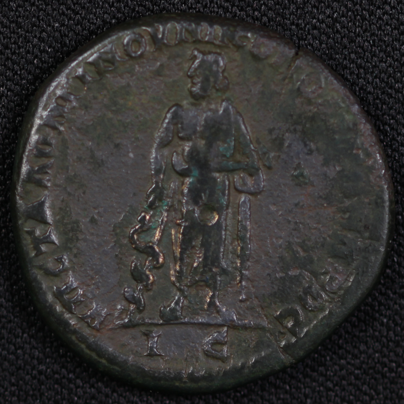 Ancient Roman Provincial Coin Macrinus Nicopolis AD 217-218 Æ Asklepios ...