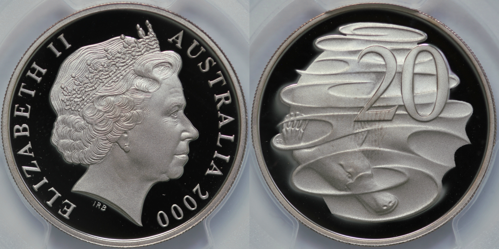 PCGS Graded PR69DCAM - Australia 2000 Twenty Cents 20C Proof Deep Cameo ...