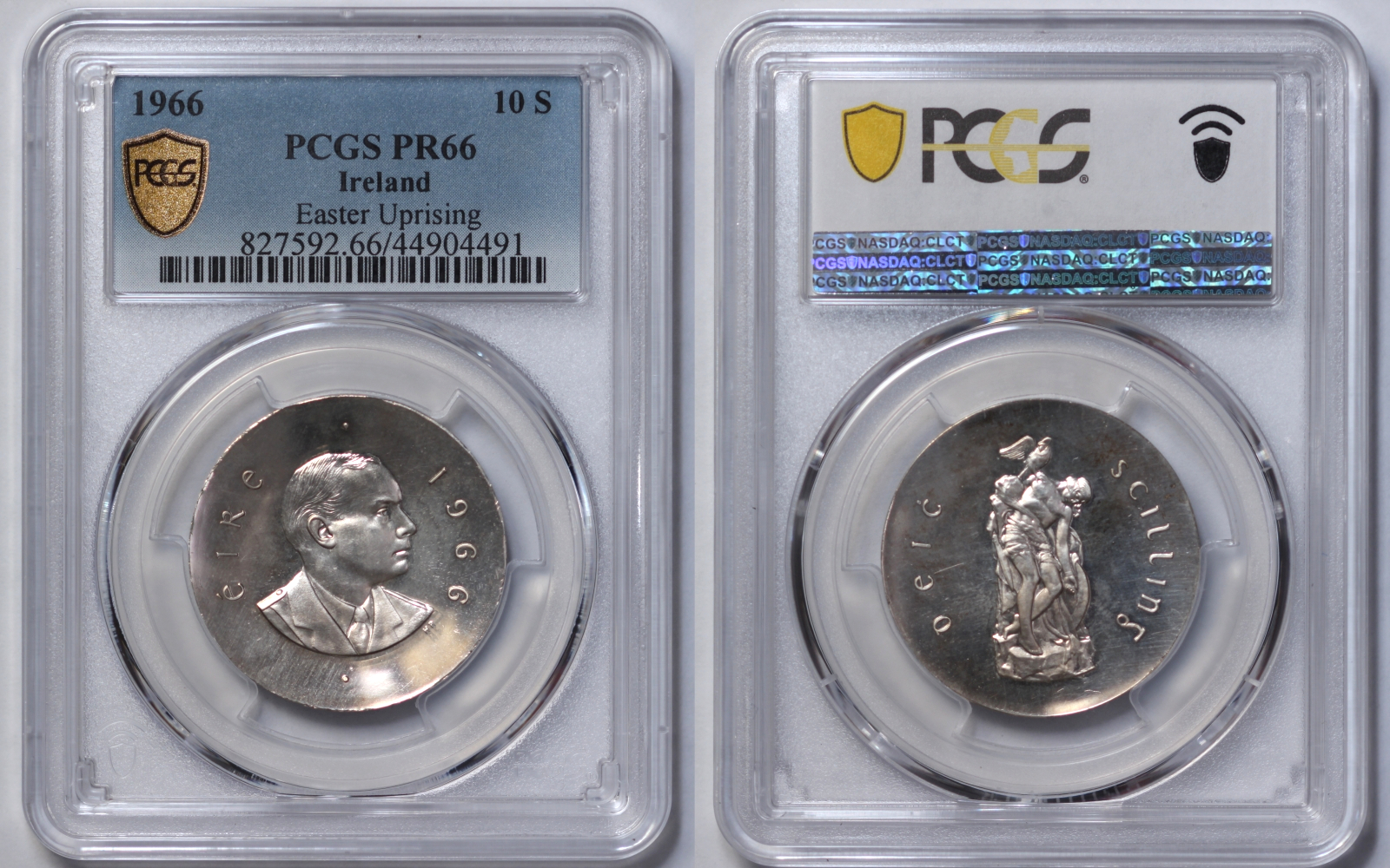 PCGS Graded PR66 Ireland 1966 10 Shilling Easter Uprising Gem Proof ...