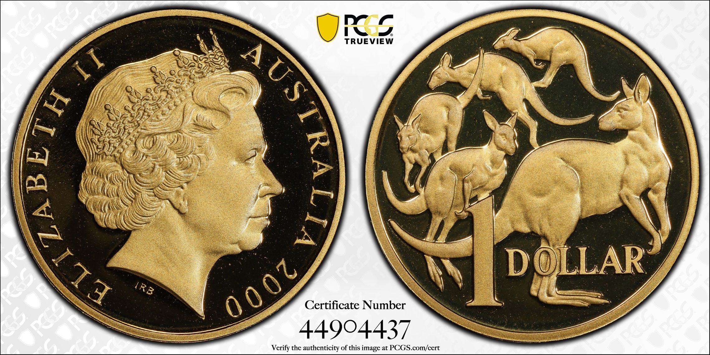 PCGS Graded PR69DCAM - Australia 2000 One Dollar $1 Proof Deep Cameo ...