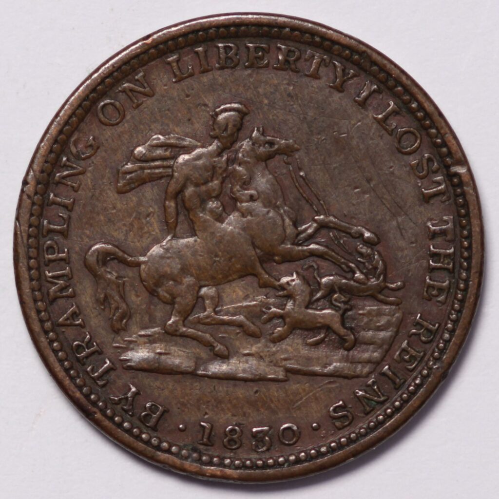 Great Britain 1830 Earl Grey Briton Be True to Your King Brass Token ...