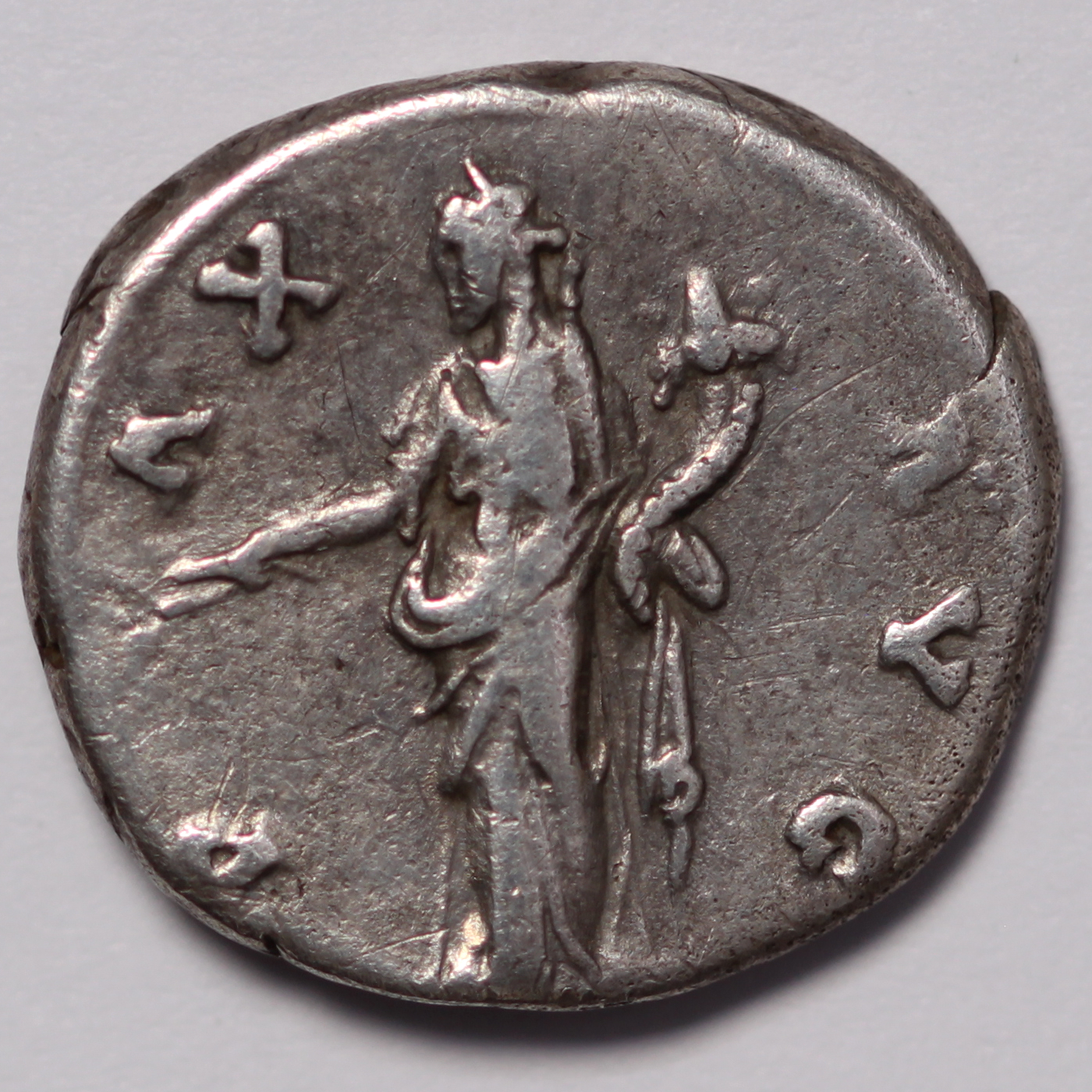 Ancient Roman Imperial Silver Coin Antoninus Pius AD 140-143 AR ...