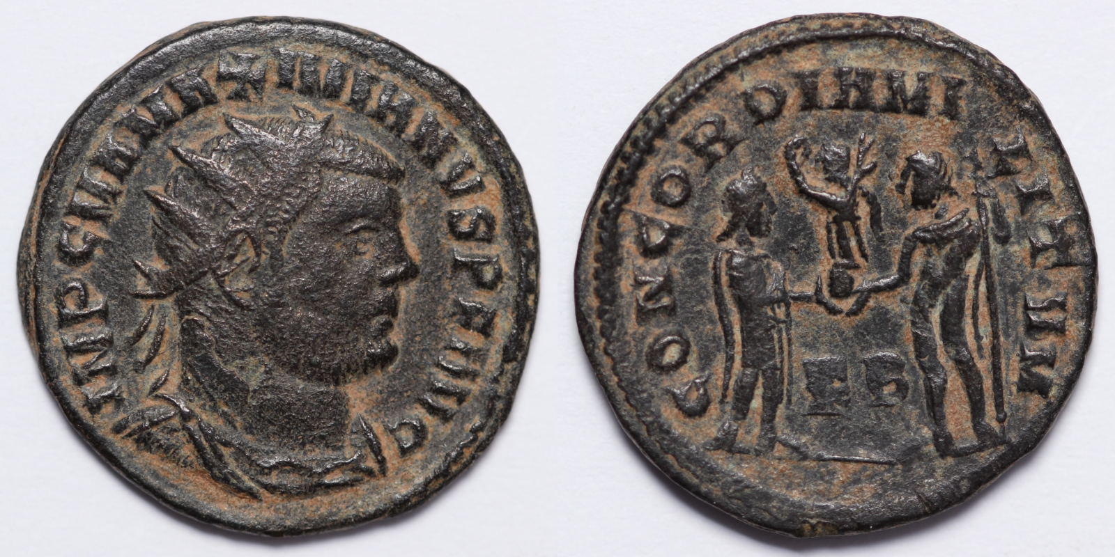 Ancient Roman Imperial Coin Maximian Herculius AD 295-299 Æ Radiate ...