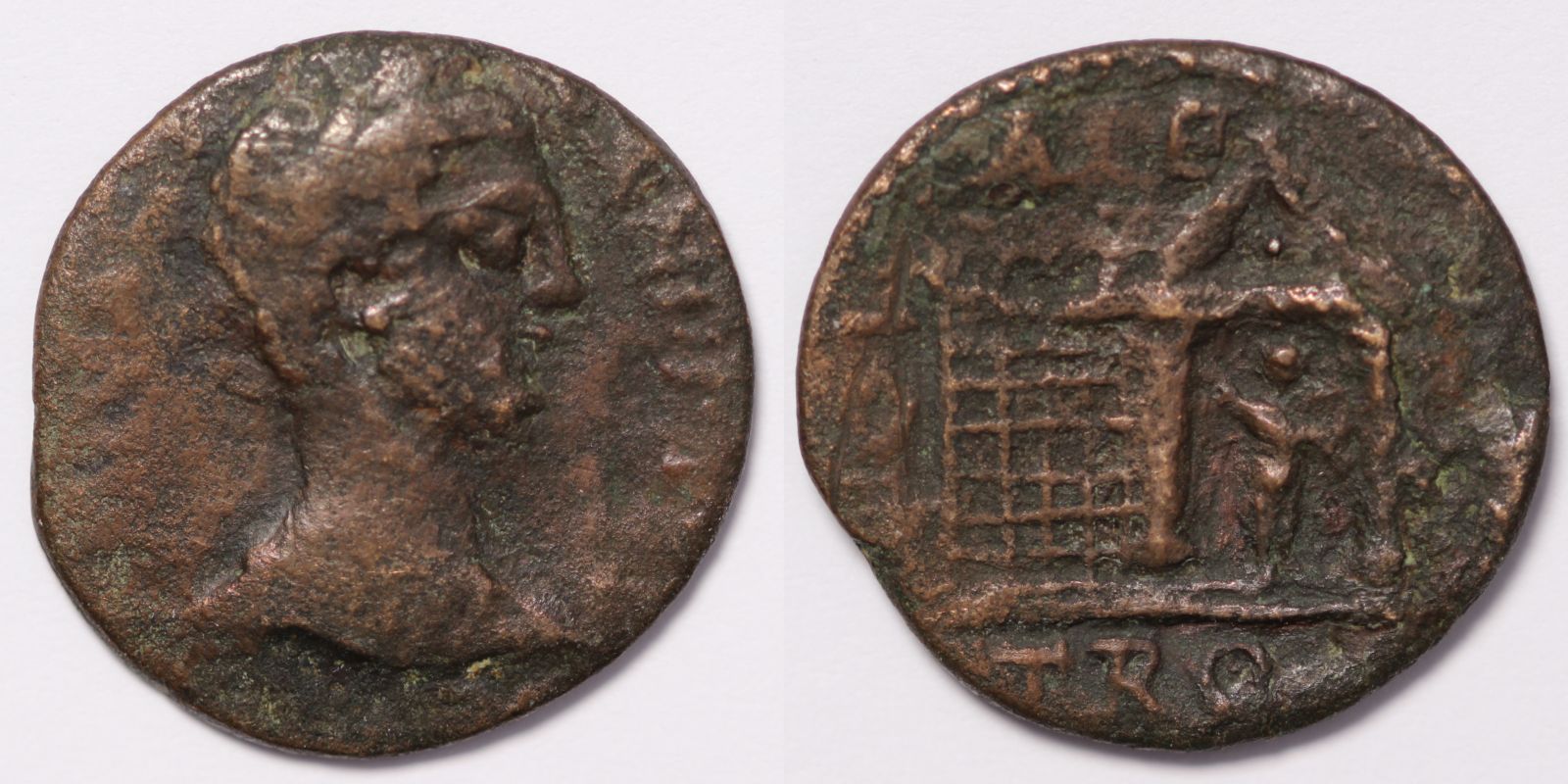 Ancient Roman Provincial Coin Troas Alexandria Severus Alexander AD 222 ...