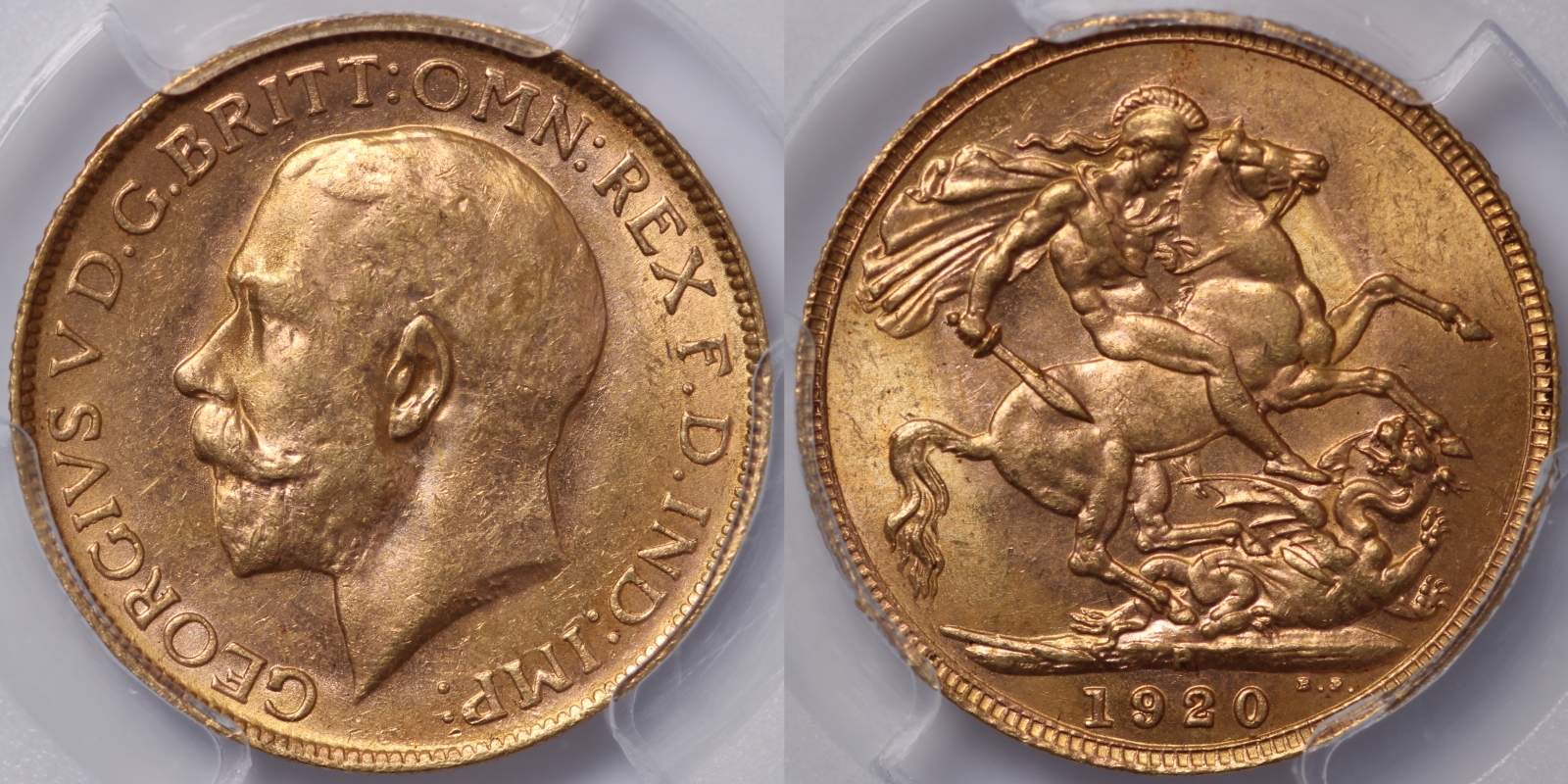 PCGS Graded MS63 Australia 1920-P Perth Full Sovereign Uncirculated Gold Coin - Imperial Numismatics