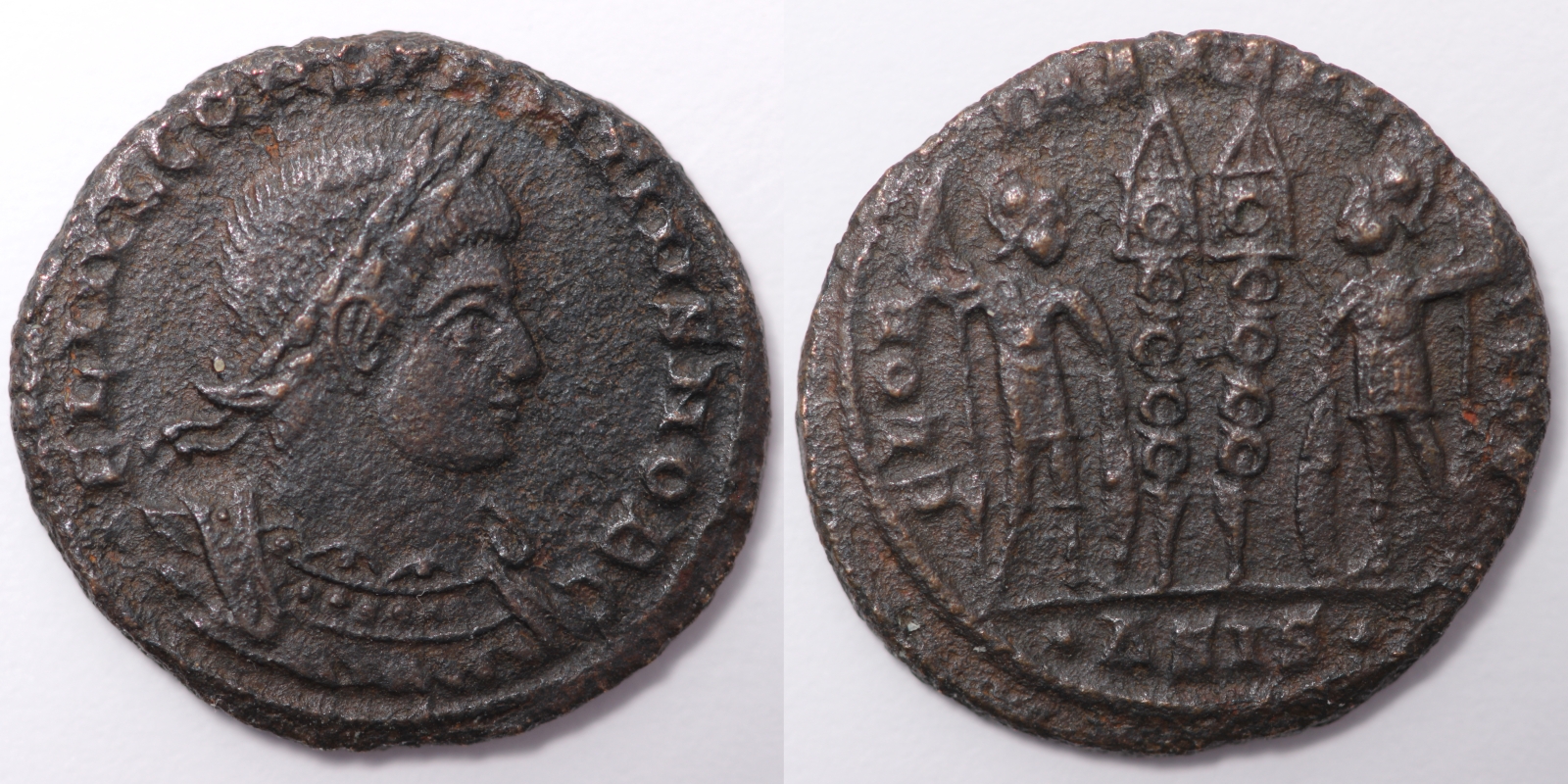 Ancient Roman Imperial Coin Constantius II AD 334-5 Æ Siscia Two ...