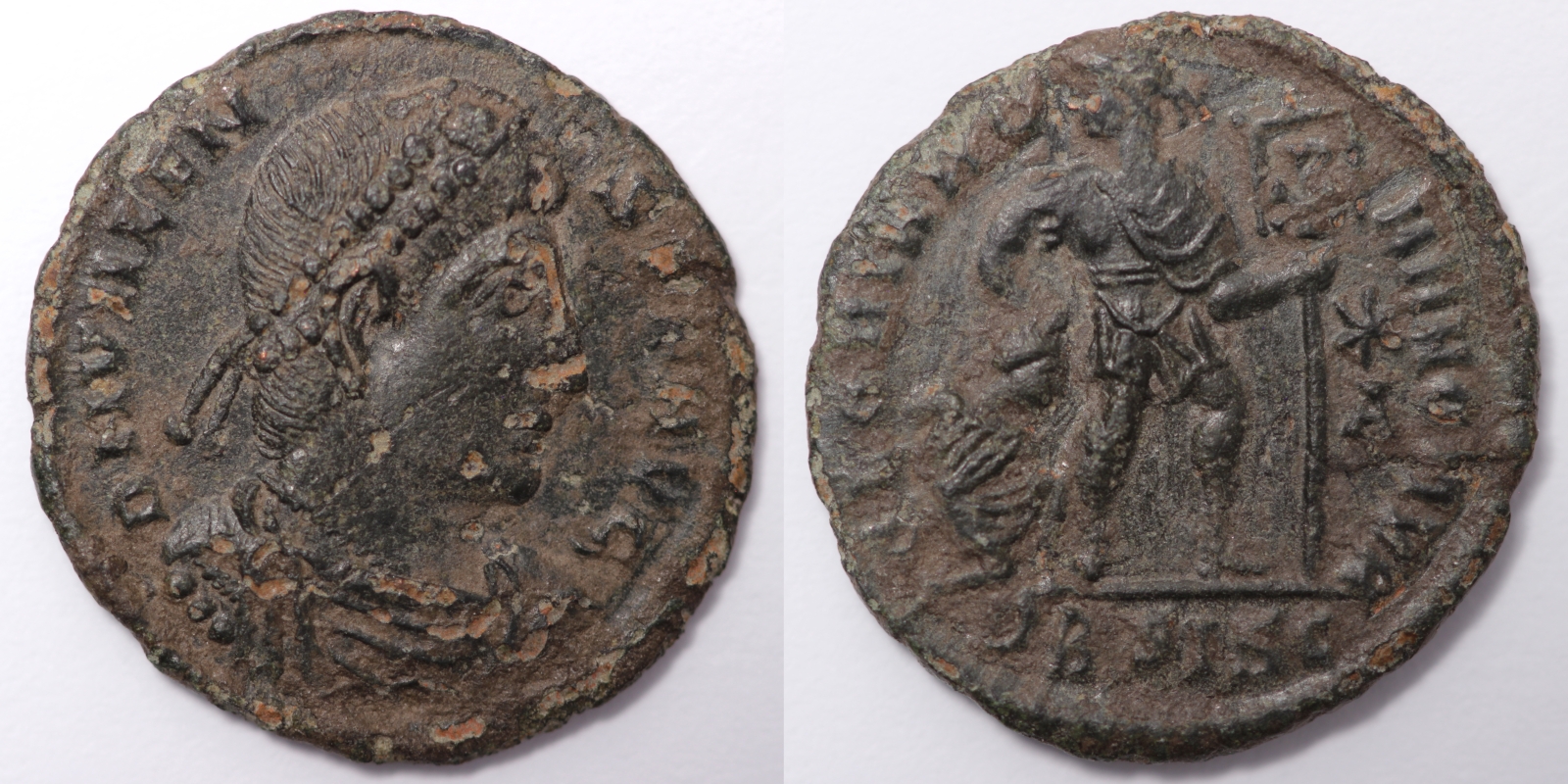 Ancient Roman Imperial Coin Valens AD 364-367 Æ Siscia Mint Gloria ...