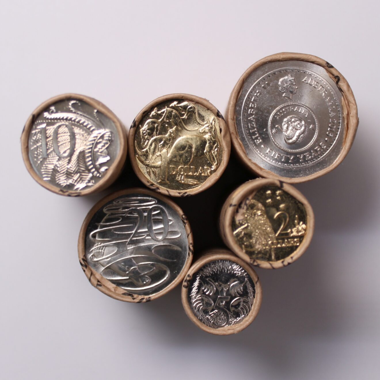 Australia 2016 Changeover RAM Mint Rolls Complete Set $2, $1, 50c, 20c ...