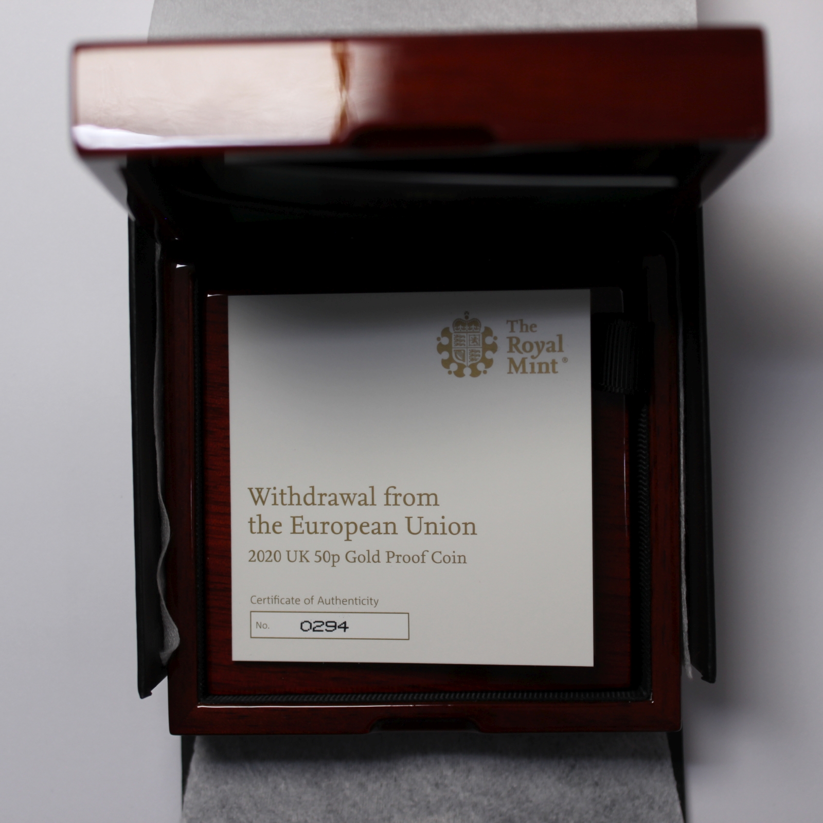 PCGS Graded PR69DCAM Great Britain 2020 50p Withdrawal from the EU Gold ...