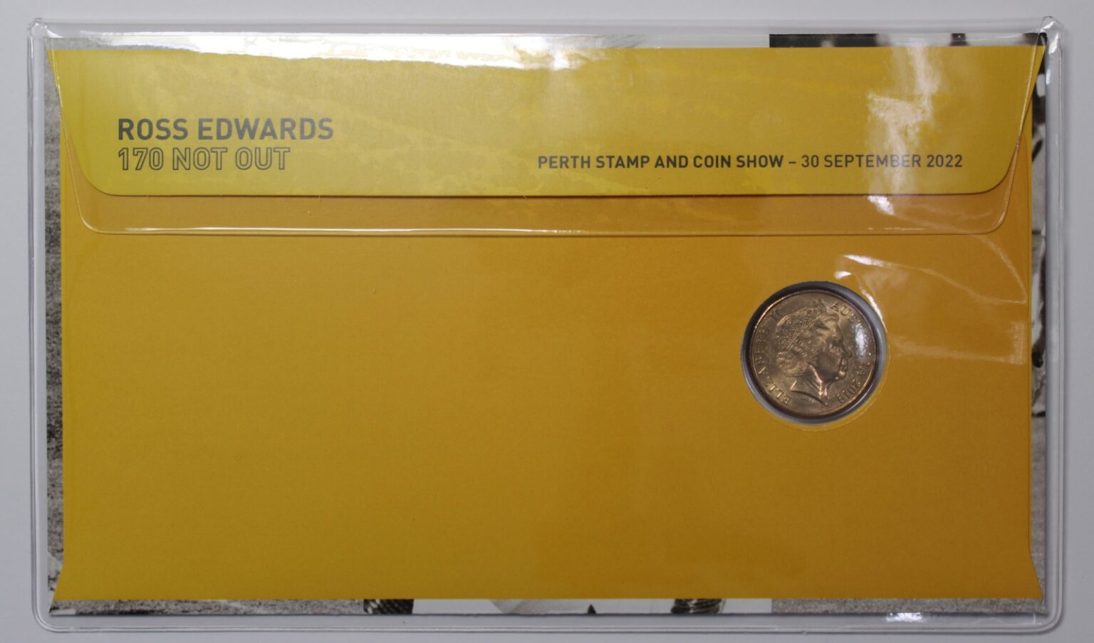 2022 $1 PNC WA Test Cricketer Perth Stamp & Coin Show Signed by Ross ...