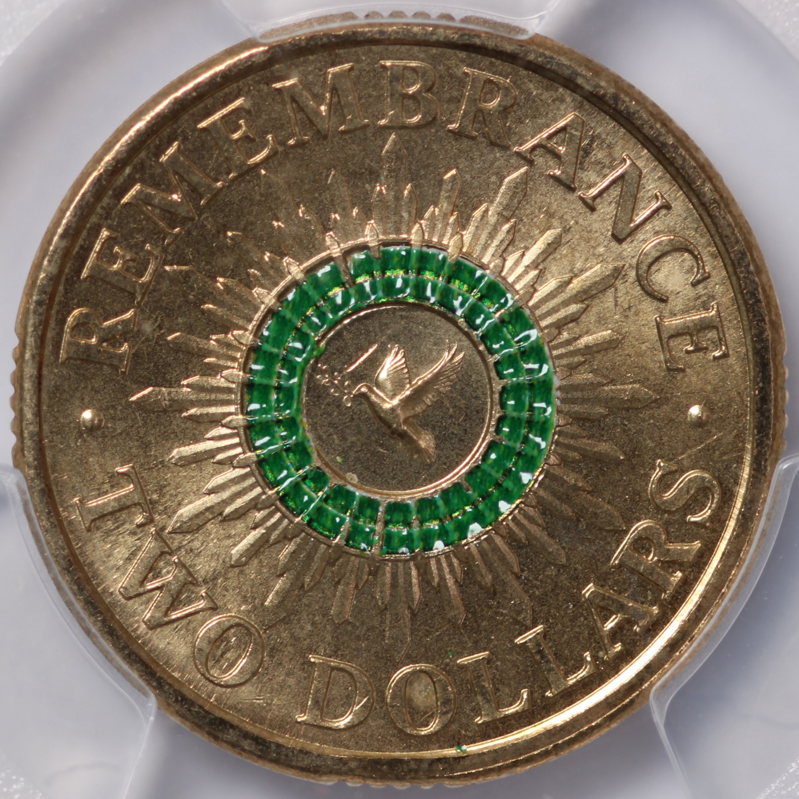 PCGS Graded MS66 - Australia 2014 Remembrance Coloured $2 Gem ...