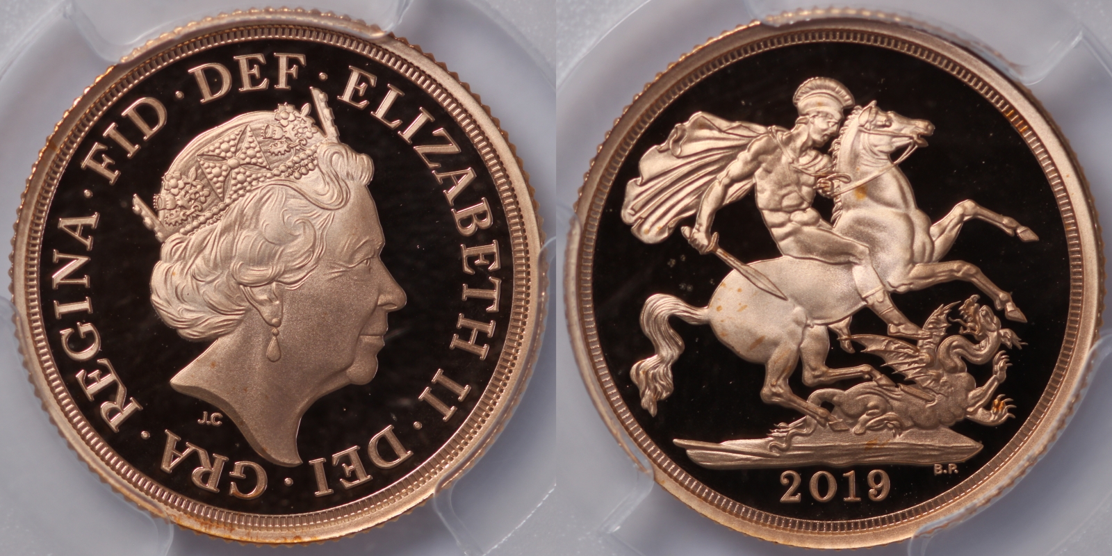 PCGS Graded PR70DCAM - Great Britain 2019 Sovereign St. George Gold ...