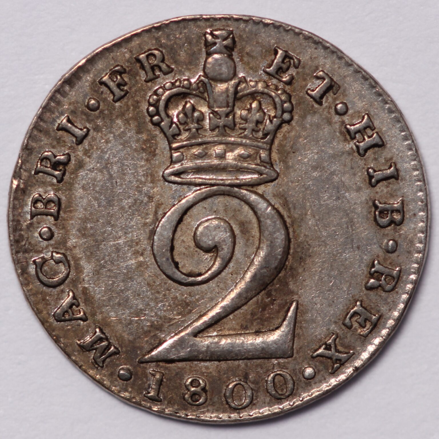 Great Britain 1800 Twopence George III Older Bust S-3758 Silver Coin ...