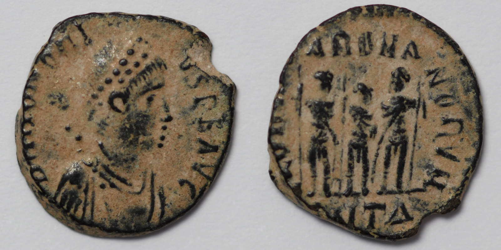 Ancient Roman Imperial Coin Honorius AD 406-408 Æ Antioch Mint Three ...