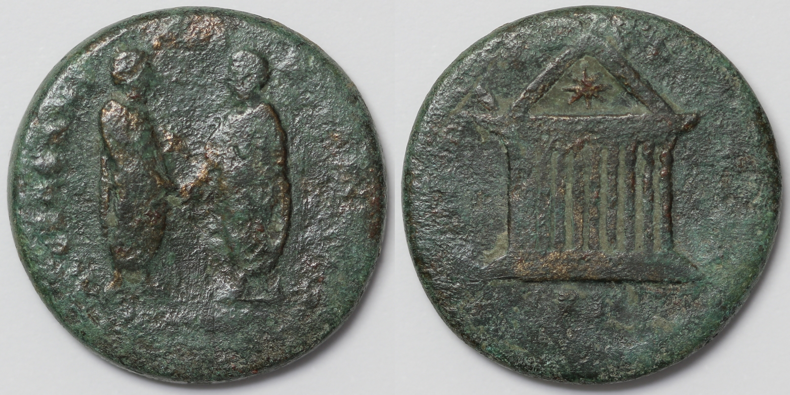 Ancient Roman Provincial Coin Cilicia Anazarbus M. Aurelius & L. Verus ...