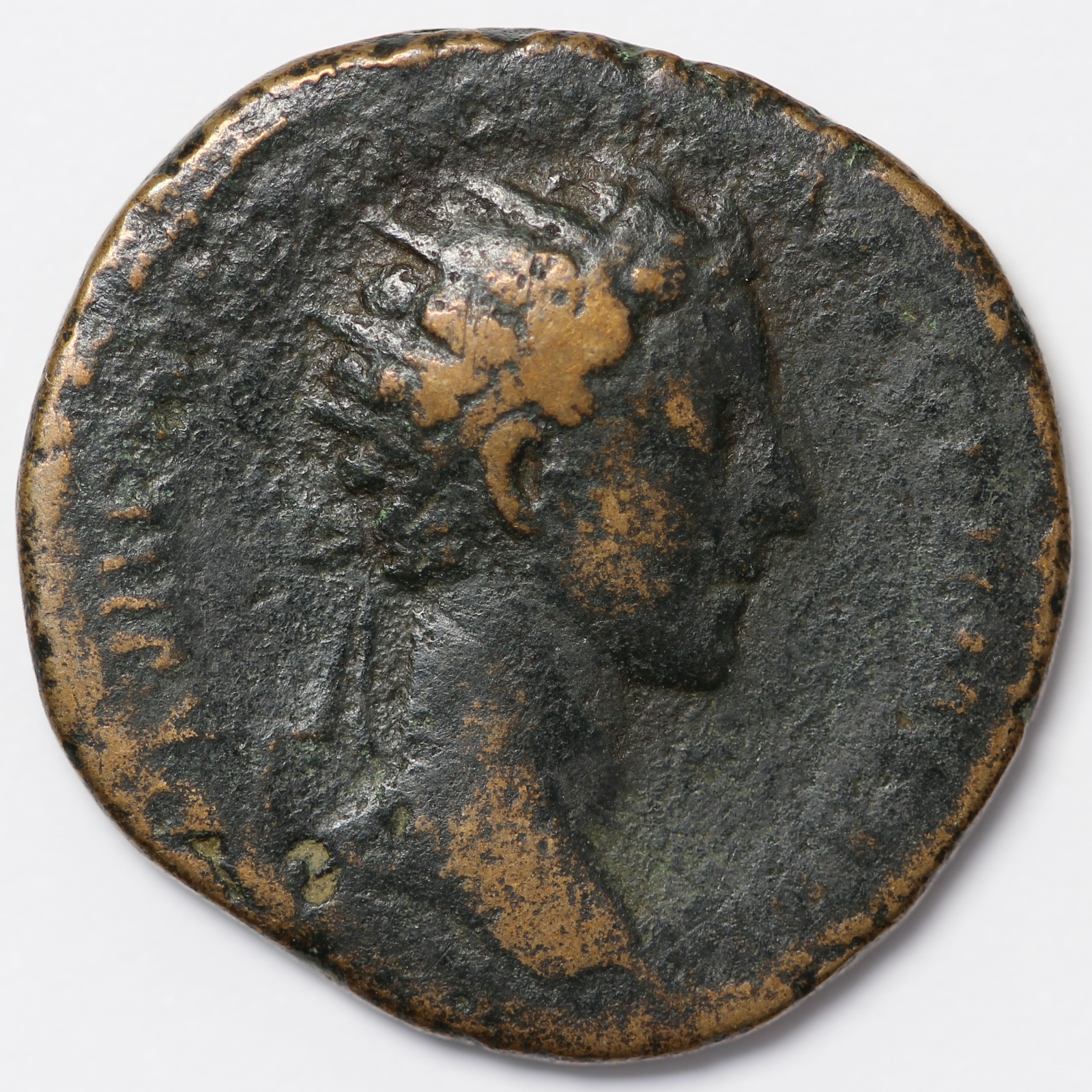 Ancient Roman Imperial Coin Commodus as Caesar AD 177 Æ Dupondius Roma ...