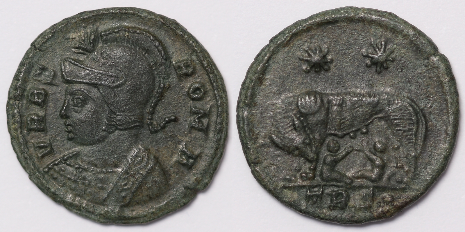 Ancient Roman Imperial Coin URBS ROMA Æ Constantine I AD 333-334 Trier ...