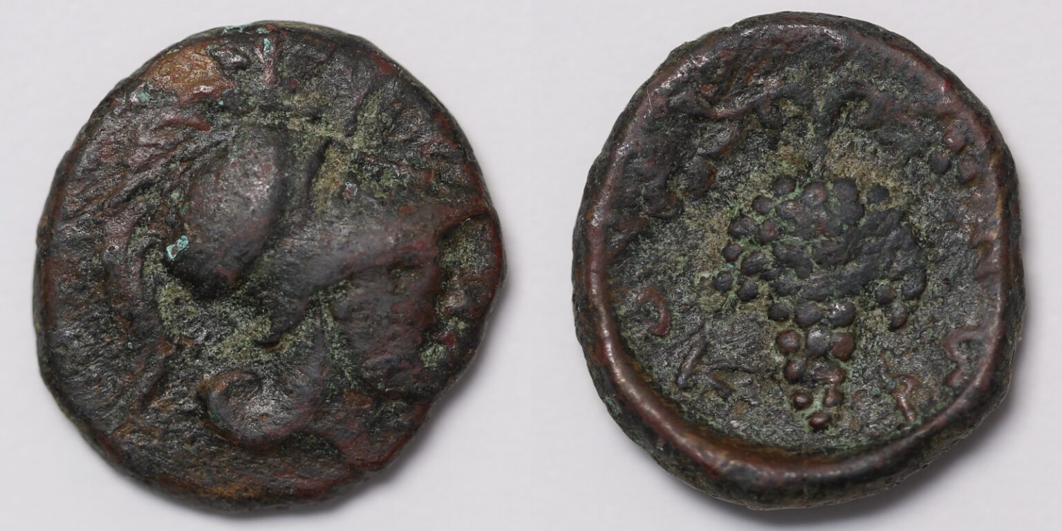 Ancient Greek Coin Lokris Lokri Opuntii Circa 325-300 BC Æ Athena ...