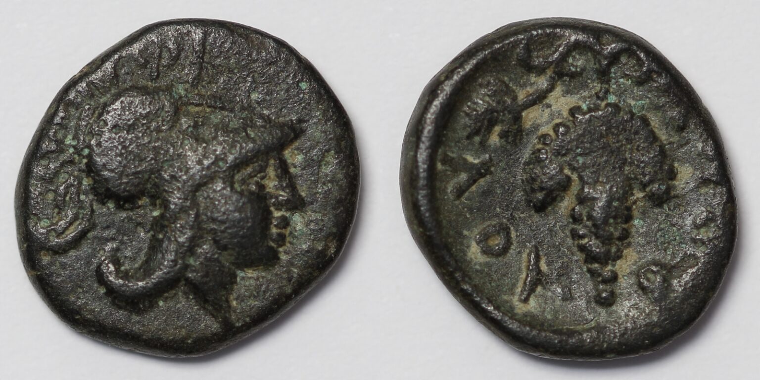 Ancient Greek Coin Lokris Lokri Opuntii Circa 325-300 BC Æ Athena ...