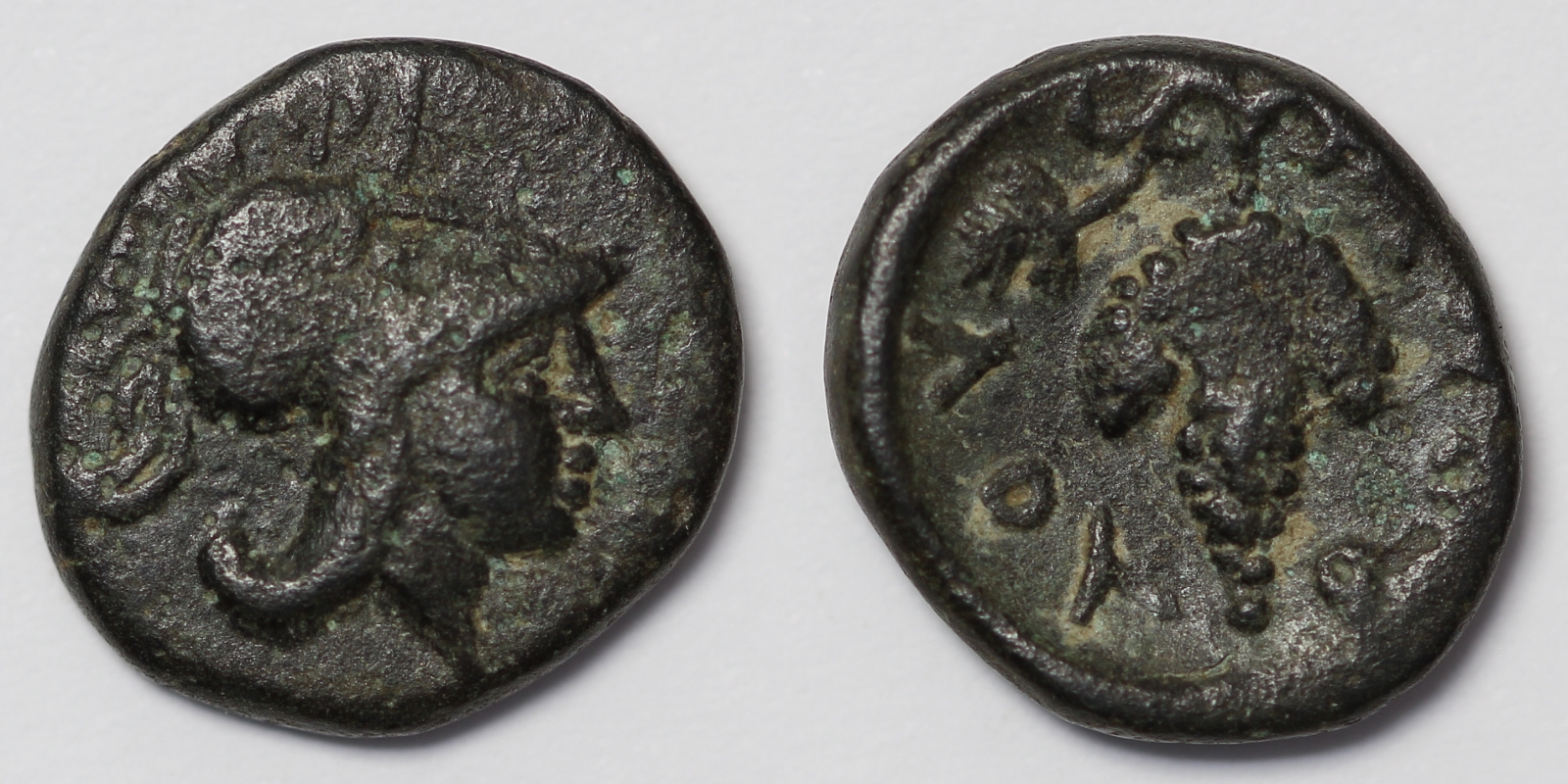 Ancient Greek Coin Lokris Lokri Opuntii Circa 325-300 BC Æ Athena ...