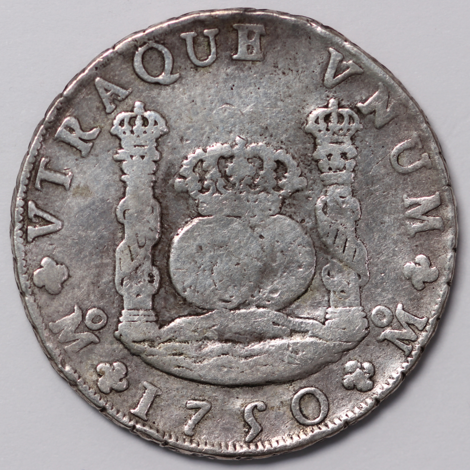 Mexico Spanish Colony 1750 MF 8 Reales Ferdinand VI KM#104.1 Pillar Silver Coin - Imperial ...