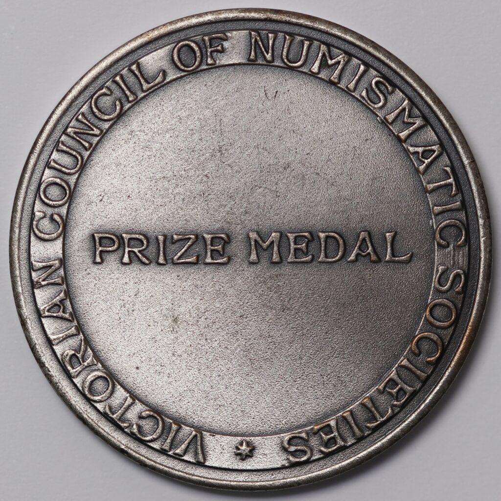 Australia Victorian Council of Numismatic Societies Prize Medal ...