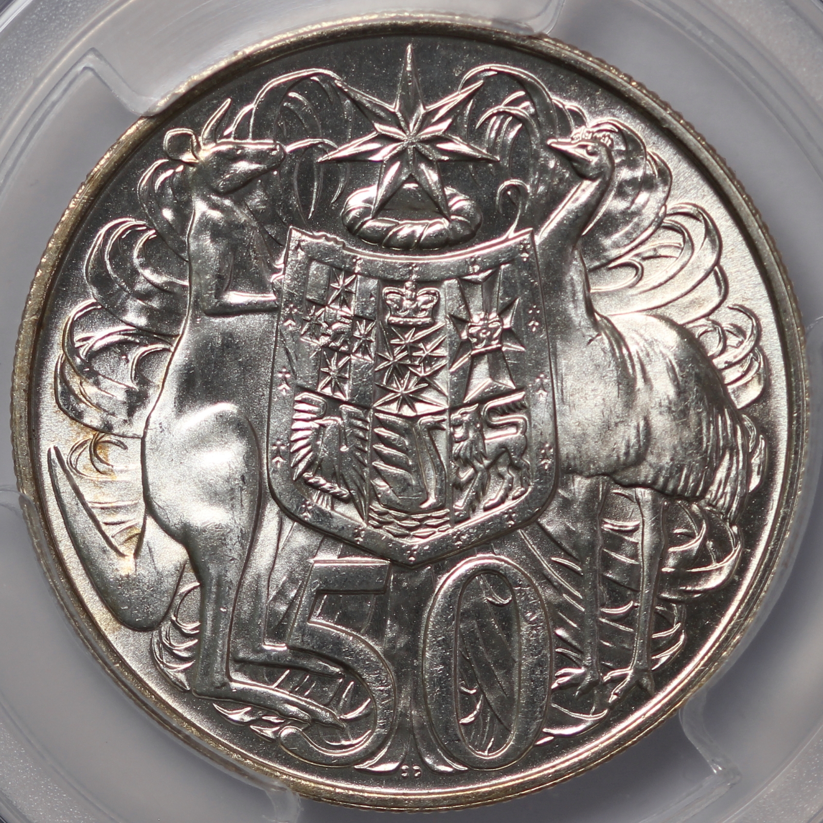 PCGS Graded MS66 - Australia 1966 Round Fifty Cents 50C Silver ...