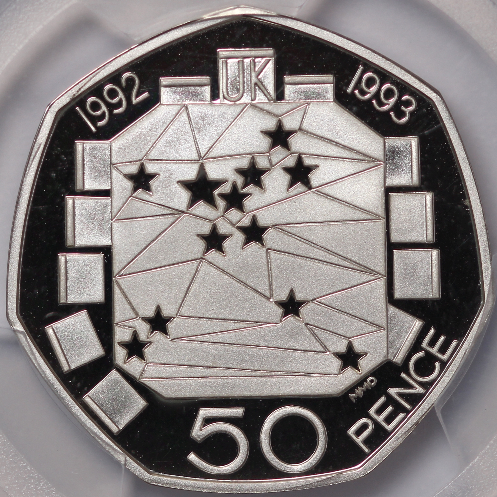 PCGS Graded PR69DCAM Great Britain 1992-1993 50p EU Presidency Silver ...