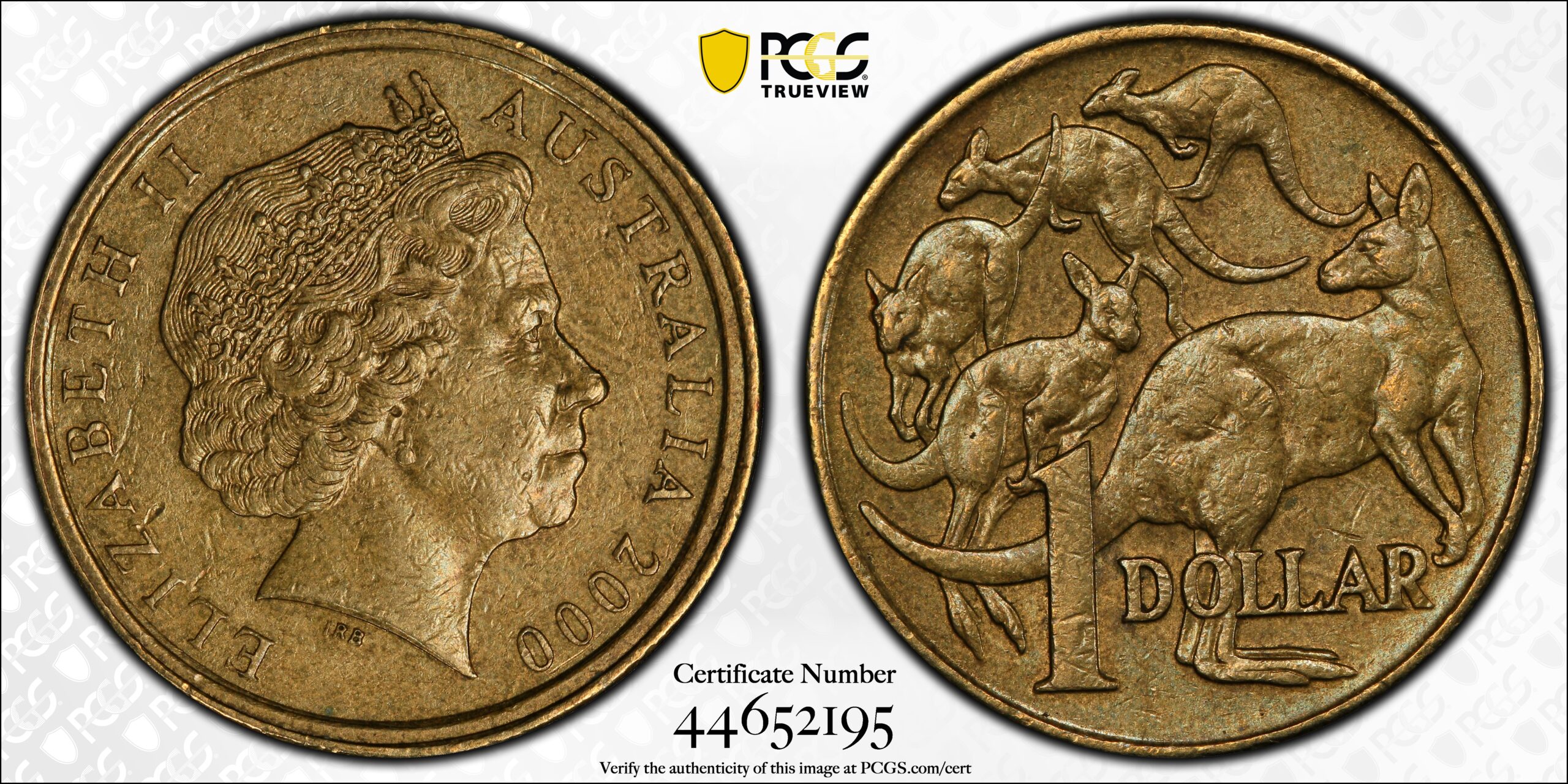 PCGS Graded AU58 Australia 2000 $1 Dollar Mule Struck w/ 10C Obverse Error Coin - Imperial ...